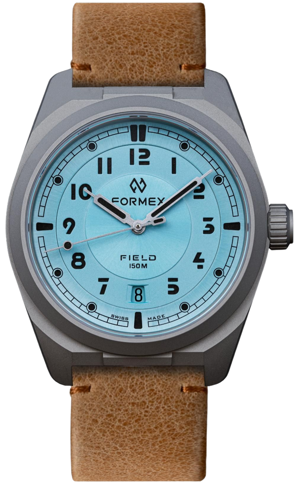 Formex Field 40mm Ice Blue Leather - SeriousWatches.com